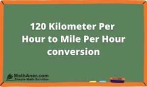 120 kph to mph | 120 km to mph