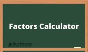 All Factors of a Number