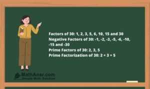 Factors of 30