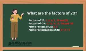 Factors of 20