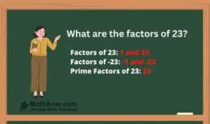 Factors of 23