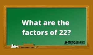 Factors of 22