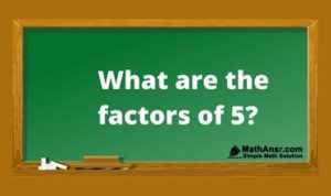 Factors of 5