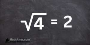 What is the square root of 4?