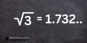 What is the square root of 3