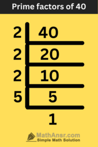 Factors of 40: Find Prime Factors, Factor Pairs, Negative Factors